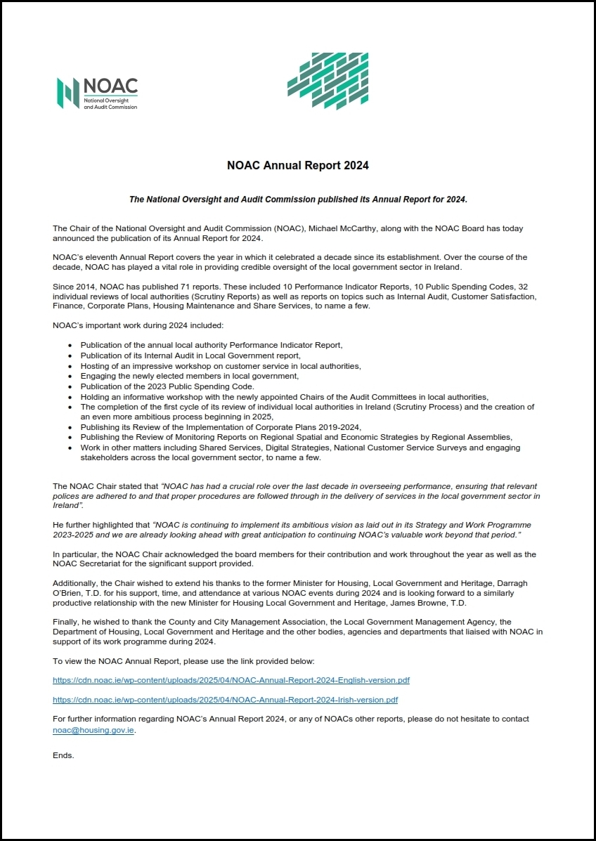 NOAC Annual Report 2024 - National Oversight & Audit Commission